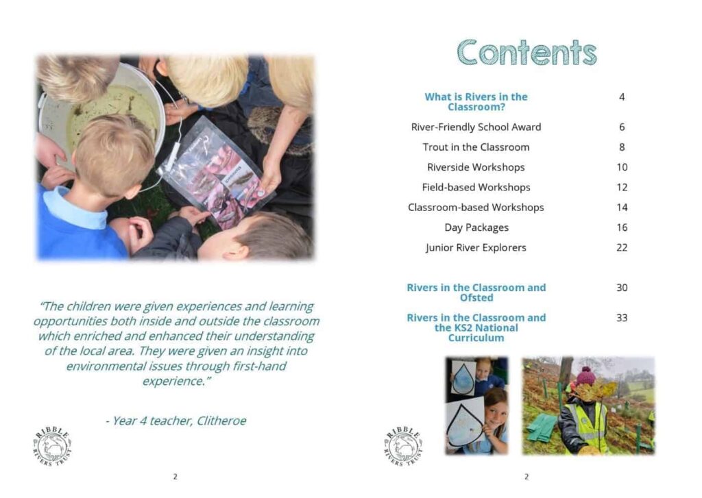 Rivers in the Classroom - Ribble Rivers Trust